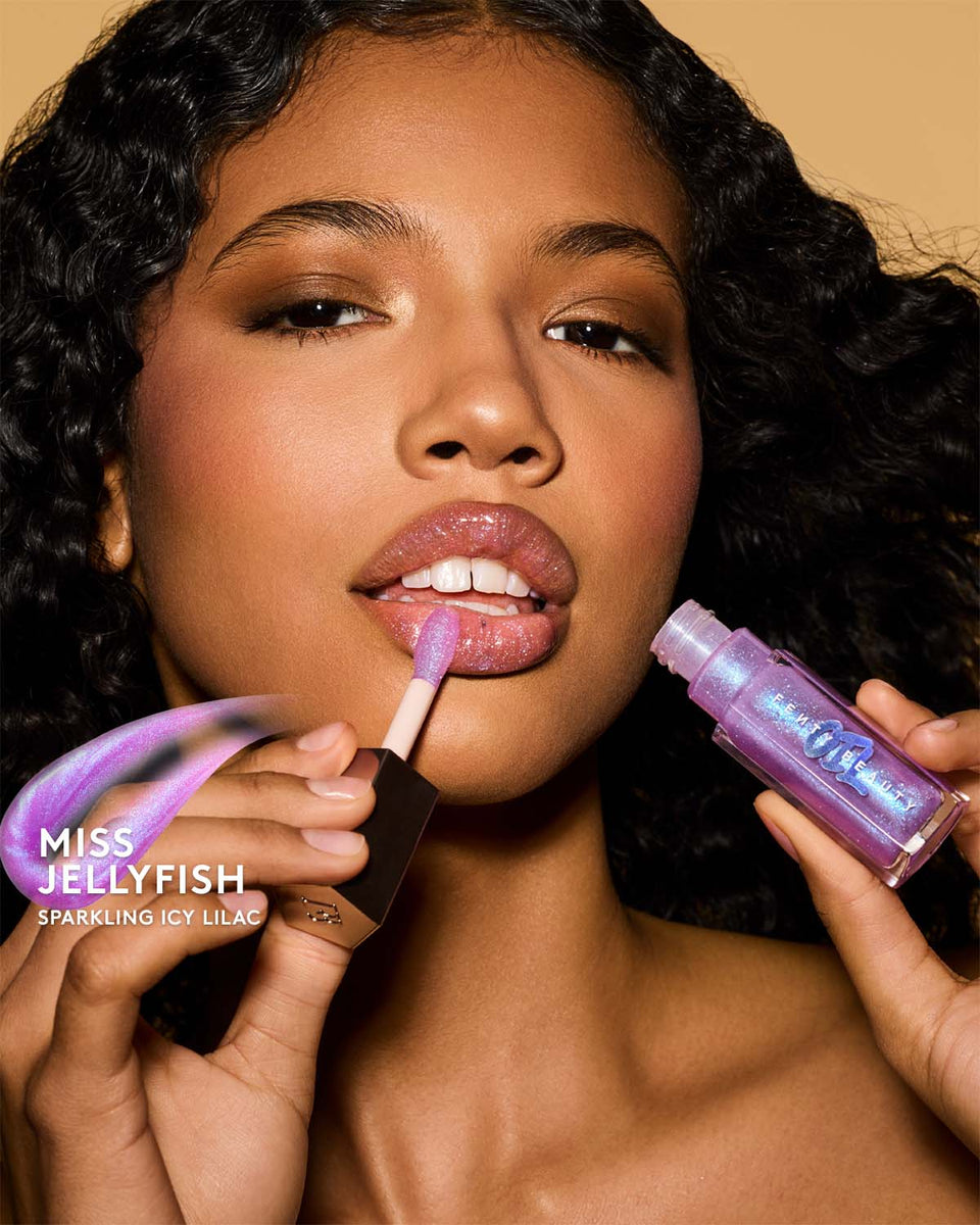 Gloss Bomb Oil Luminizing Lip Oil N' Gloss—Miss Jellyfish | Fenty Beauty